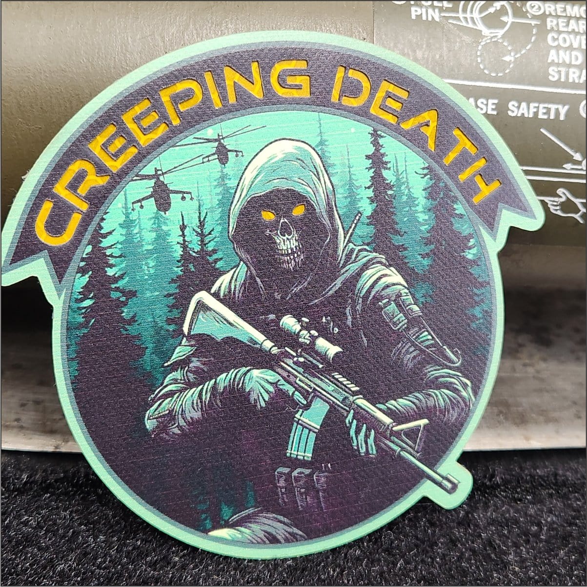 Creeping Death Reflective Laser Cut Printed Patch - #3 in the Metal up